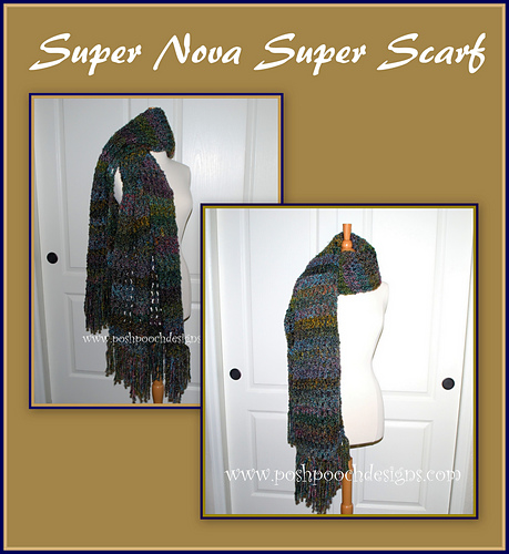 Ravelry: Super Nova Super Scarf pattern by Sara Sach