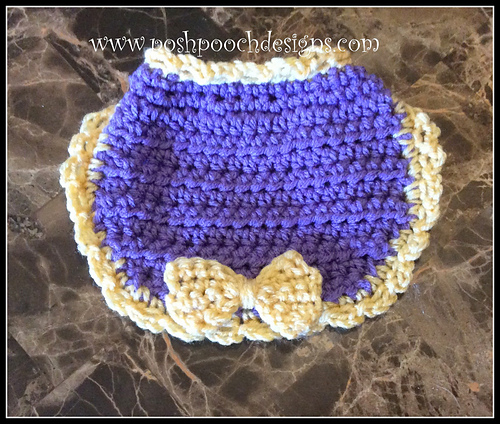 Ravelry: Lacy Trim Dog Bib pattern by Sara Sach