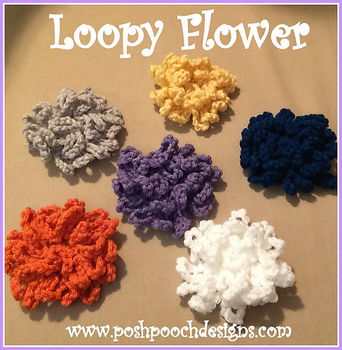 Ravelry: Big Loopy Flower pattern by Sara Sach