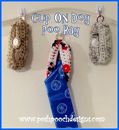 Ravelry: Clip-On Poo Bag Keeper pattern by Sara Sach
