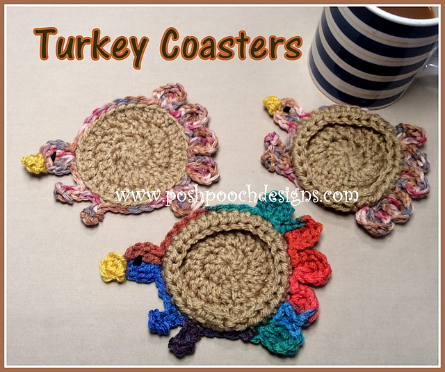 Ravelry: Turkey Coaster pattern by Sara Sach