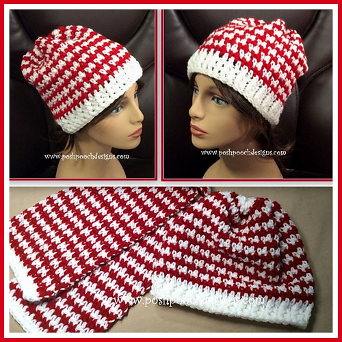 Ravelry: Hounds Tooth Hat pattern by Sara Sach
