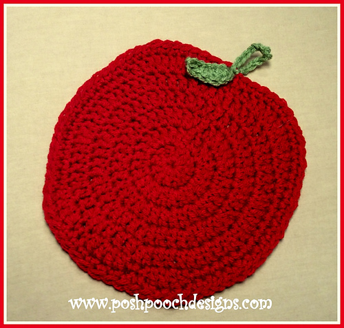 Ravelry: Apple Pot Holder pattern by Sara Sach