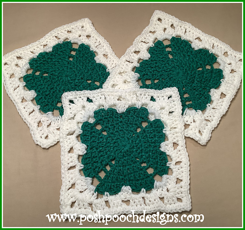 Ravelry: Four Leaf Clover Granny Square pattern by Sara Sach