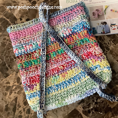 Ravelry: Scrap Happy Knapsack pattern by Sara Sach