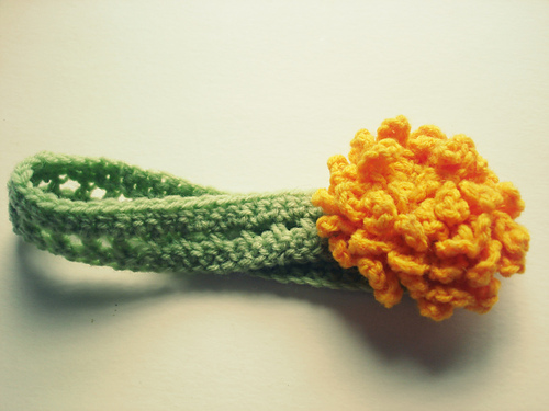 Ravelry: Headband with loopy flower pattern by TLH Patterns