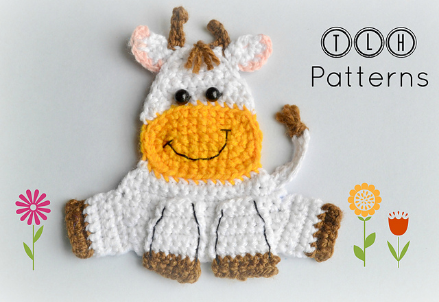 Ravelry: Cow applique pattern by TLH Patterns