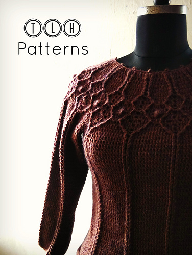 Ravelry: Cable yoke pullover pattern by TLH Patterns