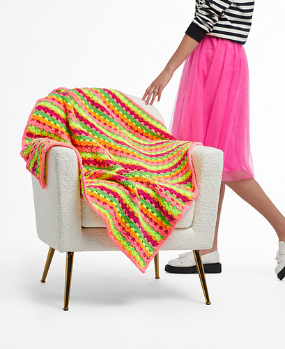 Ravelry: Dots and Dashes Blanket pattern by Premier Yarns Design Team