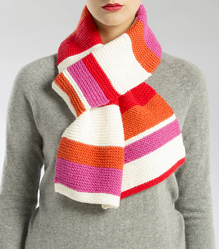 Ravelry: Knit Striped Scarf pattern by Isaac Mizrahi Craft Design Team