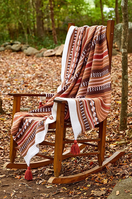 Ravelry: Peach Azalea Blanket pattern by Premier Yarns Design Team