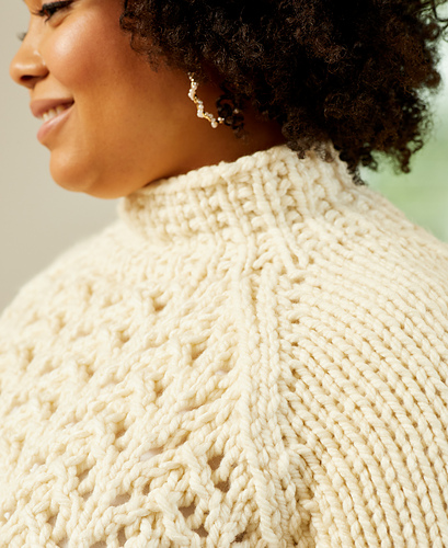 Ravelry: Raglan Lace Pullover pattern by Amy Gunderson
