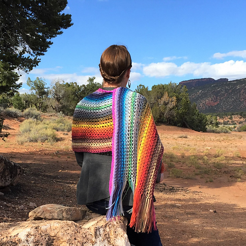 Ravelry: Laid Back Scrap Wrap pattern by Susan E. Kennedy
