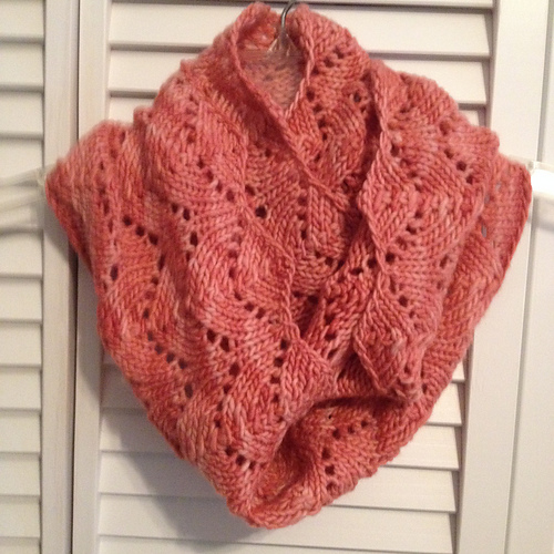 Ravelry: Lacey Arches Infinity Scarf pattern by Tina Keenan