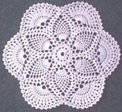 Ravelry: Pineapples and Fans Doily plus Victorian Sachet pattern by ...
