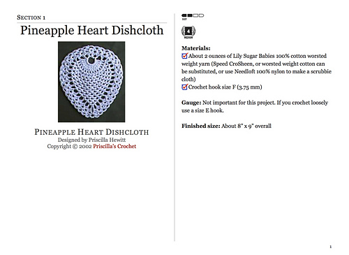 Ravelry: Pineapple Set pattern by Priscilla Hewitt