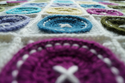 Ravelry: Bright as a Button Blanket pattern by Susan Carlson