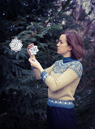 Ravelry: Snowy Forest Sweater pattern by Home of Cords