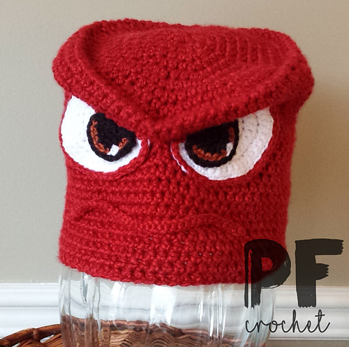 Ravelry: Inside Out Anger Character Hat - Adult Size pattern by Nicole ...