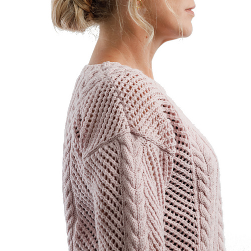Ravelry: Cable Mesh Sweater pattern by Purl Foundry