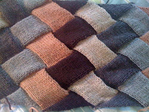 Ravelry: Santiago Entrelac Wrap pattern by Kathy Perry