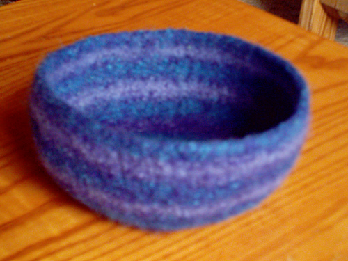 Ravelry: Felted Bowl pattern by Purple Fleece