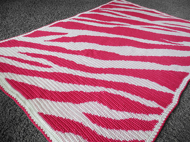 Ravelry: Zebra Blanket Crochet Chart Pattern with Border pattern by ...