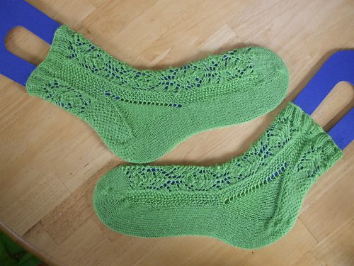 Ravelry: Thistle Lace Socks pattern by Margie Dougherty