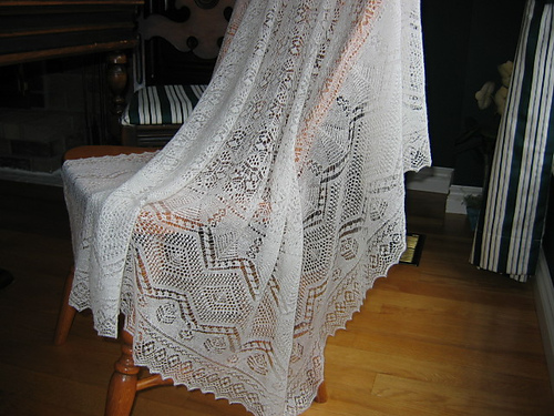 Ravelry: Wedding Ring Shawl pattern by Heirloom Knitting