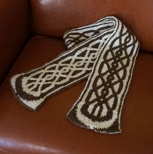 Ravelry: Six Braid Wedding Ring Scarf pattern by Michael Dworjan