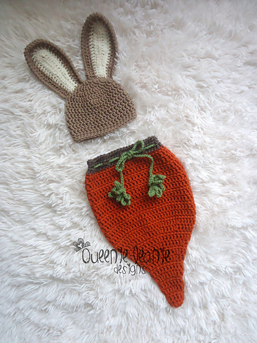Ravelry: Bunny Rabbit Snuggle Sack Set pattern by Aleana Lae