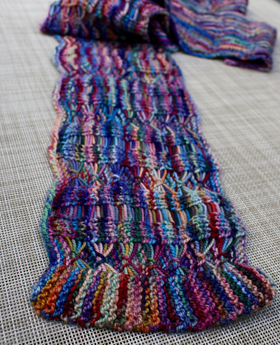 Ravelry: Seven Up Koigu Scarf pattern by DoublePointed Designs