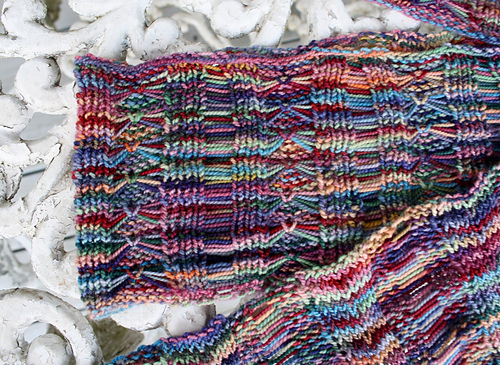 Ravelry: Seven Up Koigu Scarf pattern by DoublePointed Designs