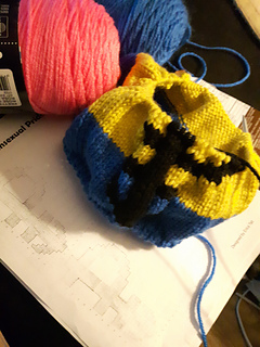 Ravelry: Pansexual Pride Toque pattern by Erica Tait