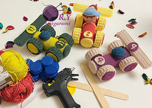 Ravelry: Amigurumi recycle racing car pattern by Reham Youssef