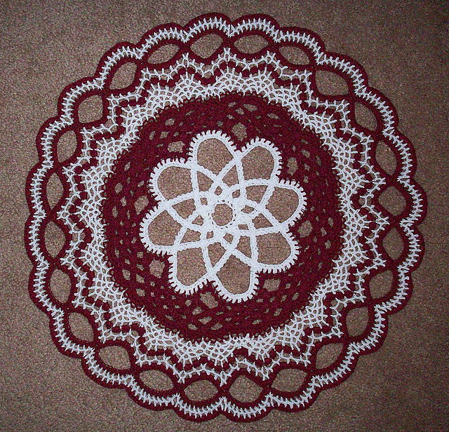 Ravelry: Two Color Celtic Weave Doily pattern by Richard Sechriest