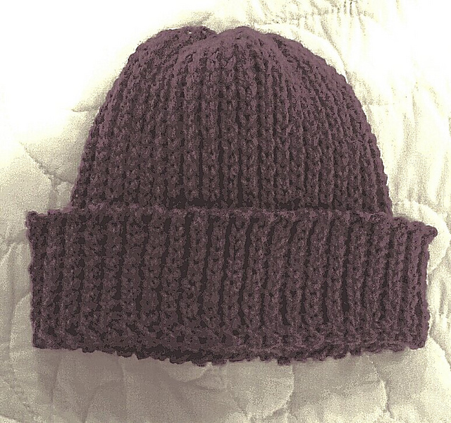 Ravelry: RLSCrochet's Crocheted English Rib Hat
