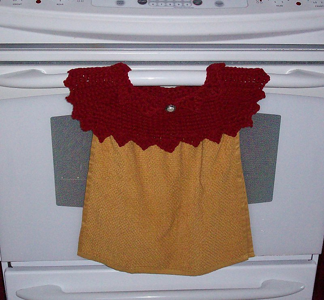 Ravelry: Crocheted Dress Towel Topper pattern by Richard Sechriest