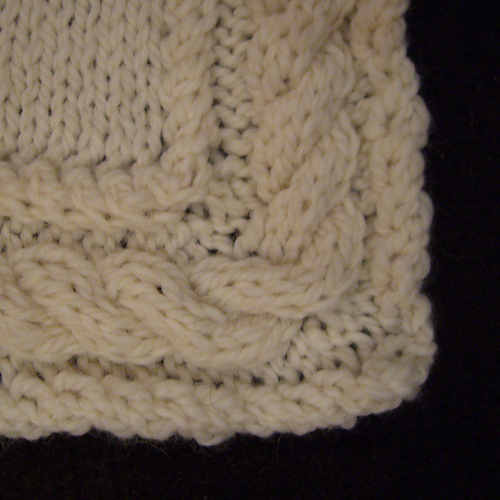 Ravelry: Continuous Cable Border pattern by Rachael Rabbit