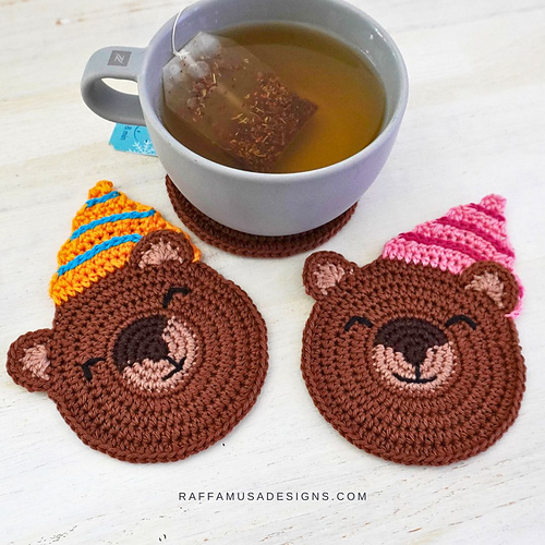 Ravelry: Party Bear Coasters pattern by Raffaella Tassoni