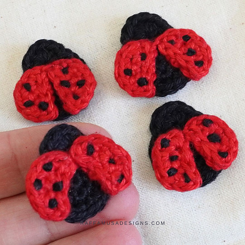 Ravelry: Ladybug Applique pattern by Raffaella Tassoni