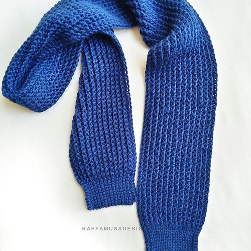 Ravelry: Easy Ribbed Scarf pattern by Raffaella Tassoni