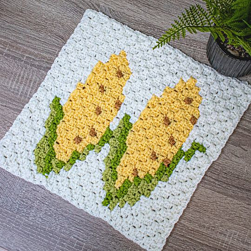 Ravelry: C2C Corn Square pattern by Raffaella Tassoni