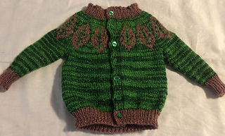 Ravelry: Birch Leaf Baby Cardigan - 6-12mos pattern by Anna Pardee