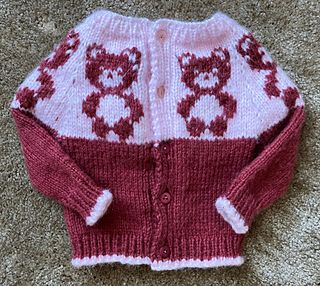 Ravelry: Teddy Bear Cardigan - 6mos pattern by Anna Pardee