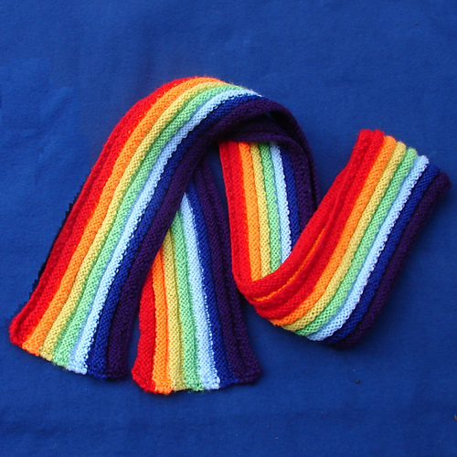 Ravelry: My rainbow scarf pattern by Rainbow Junkie