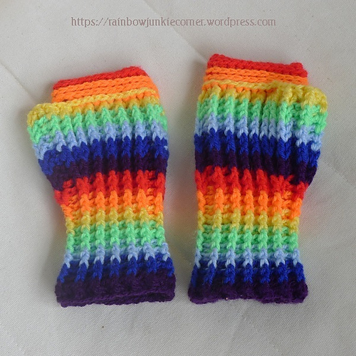 Ravelry: Cosy Rainbow Mittens pattern by Rainbow Junkie