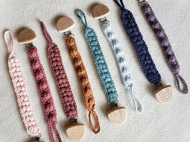 Ravelry: Pacifier Clip-on Tethers pattern by Charlotte A High