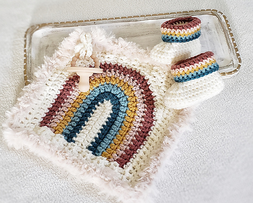 Ravelry: Rainbow Pacifier Lovey pattern by Charlotte A High