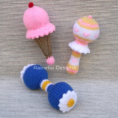 Ravelry: Baby Rattle Assortment pattern by Lorraine Pistorio